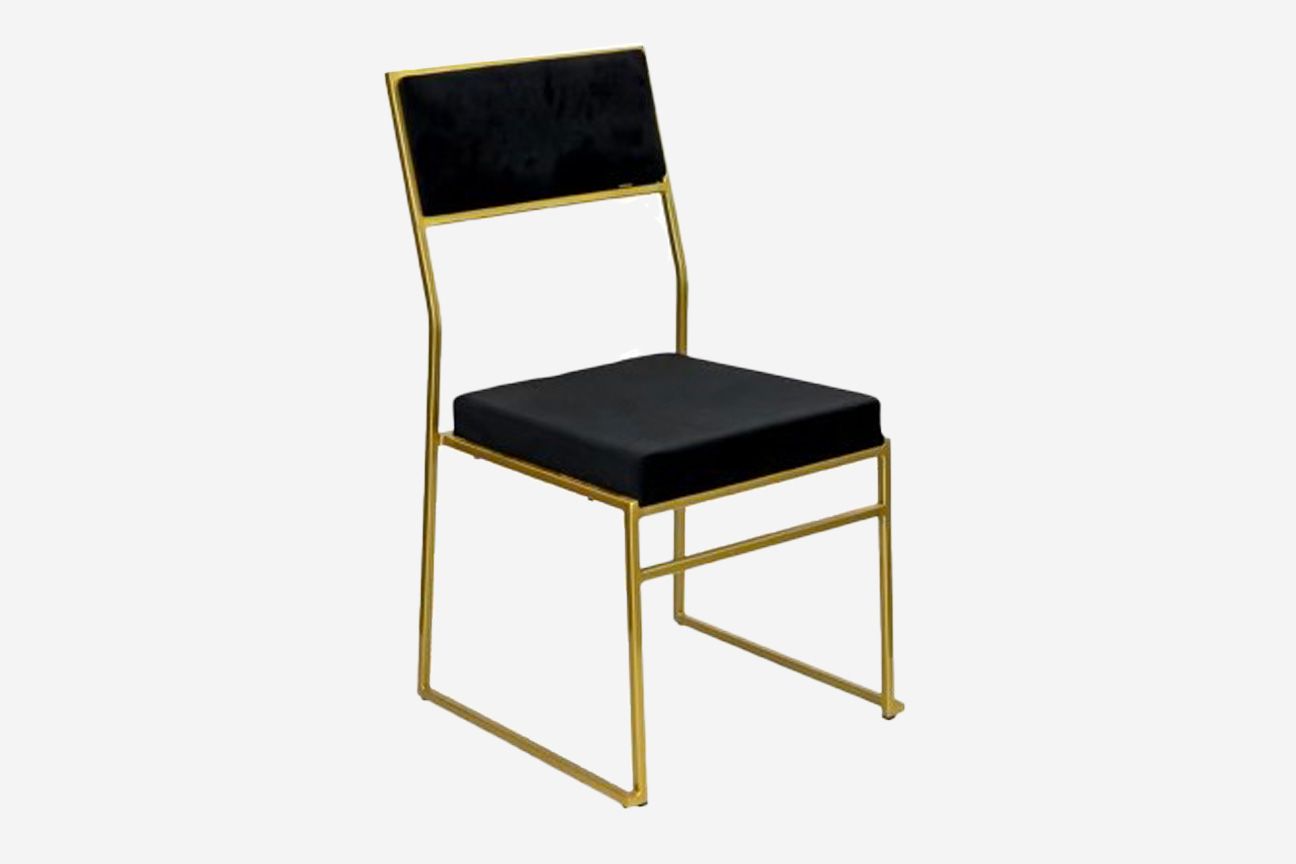 Mero Dining Chair - Gold W. Black Cushion | Create, Event Design